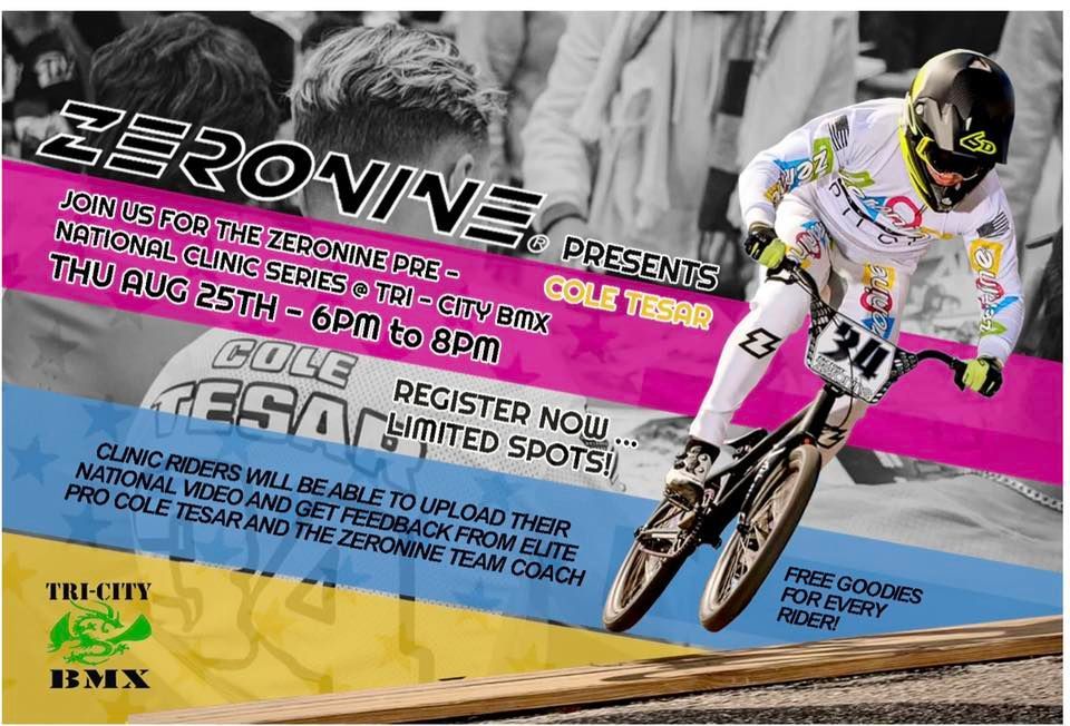 Cole Tesar Clinic | Tri-City BMX Track, Schenectady, NY | August 25, 2022