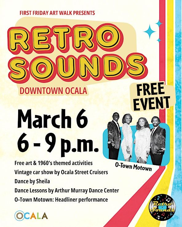 2026 Retro Sounds Motown at Ocala Downtown Square on 6th March, 2026