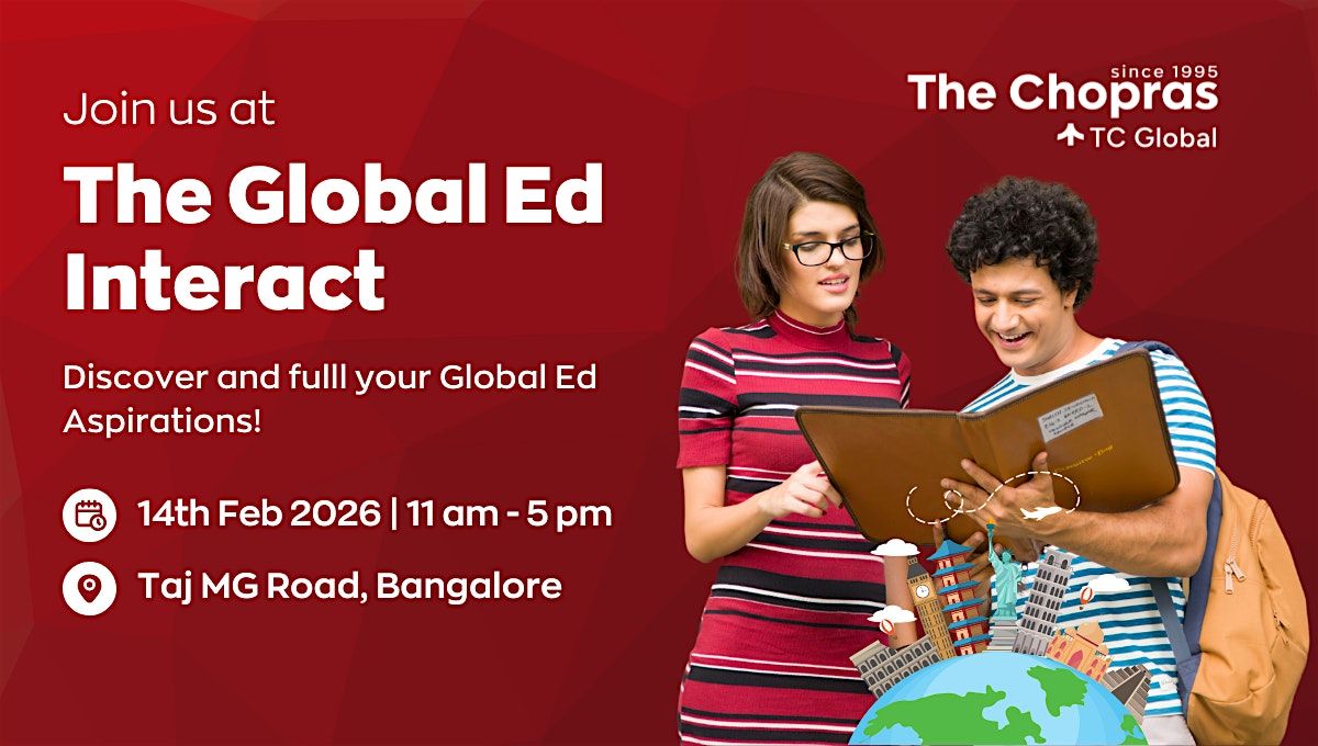 Global Ed Interaction In Bangalore 2026 at Taj MG Road, Bengaluru on ...