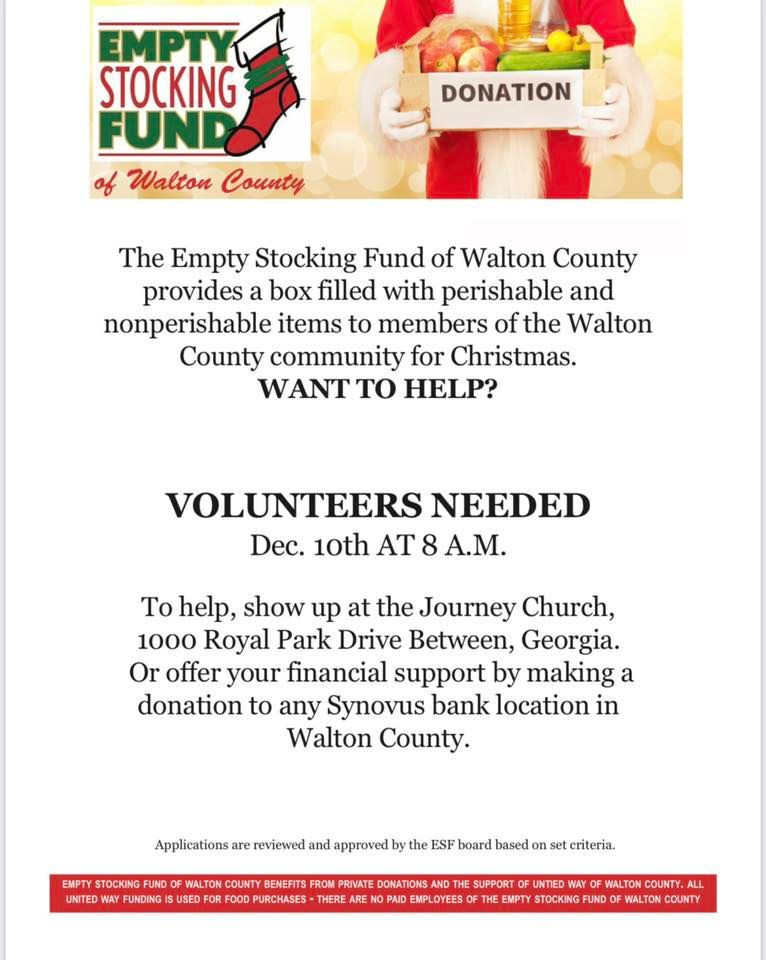 Empty Stocking Fund of Walton County Needs Your Help on Food Box ...