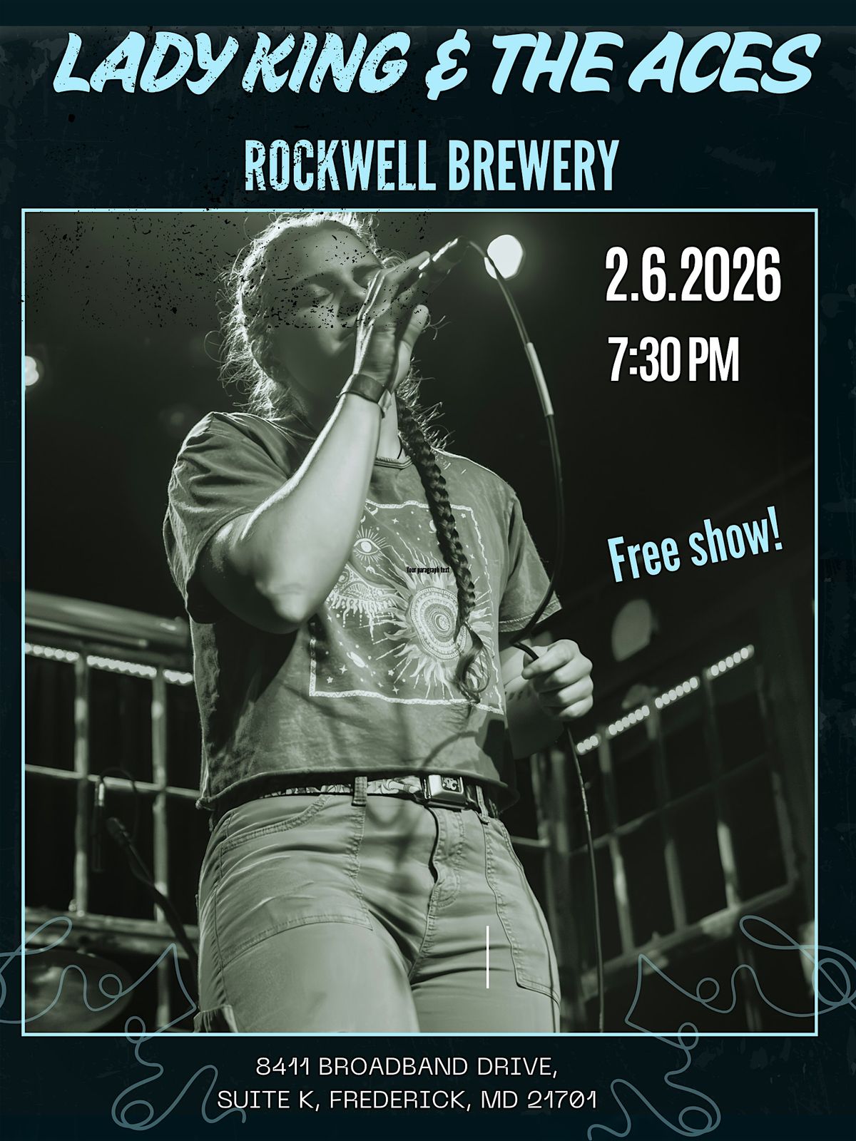 LADY KING & The Aces to Rock Rockwell Brewery 2/6/26 @ 7:30PM at ...