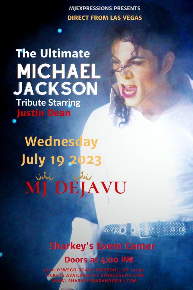 The Ultimate Michael Jackson Experience at Sharkeys Event Center at ...