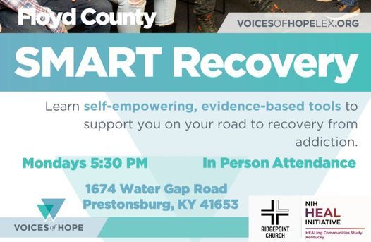 Floyd Co. SMART Recovery at Ridgepoint Church, Prestonsburg on 31st May ...