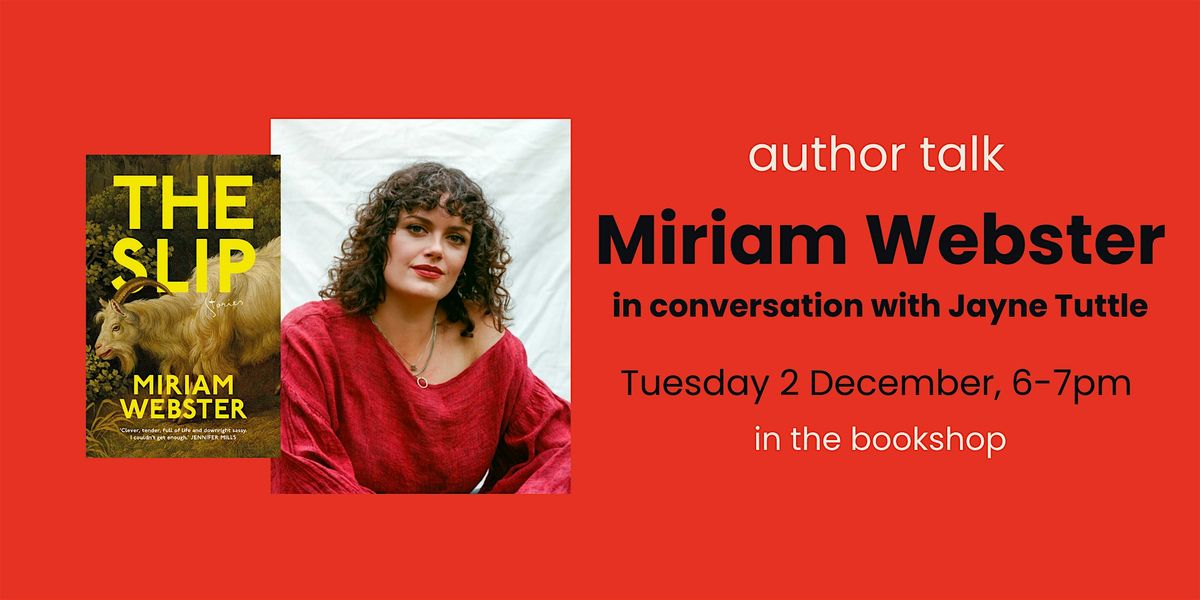 Miriam Webster in conversation at The Bookshop at Queenscliff at The ...
