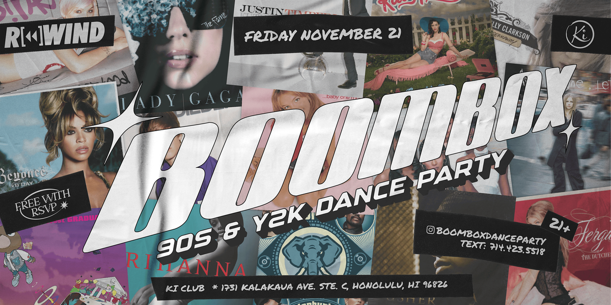Boombox: 90s and Y2K Dance Party by Rewind OC x Ki Club at 1731 ...