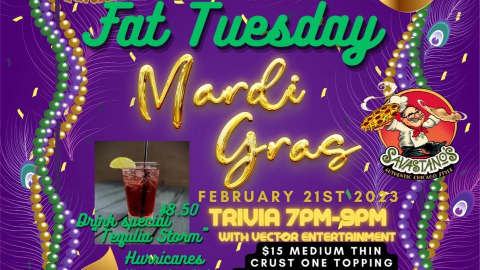 Franks Fat Tuesday Fiesta! at Frank's Tavern, Glenpool on 21st February ...