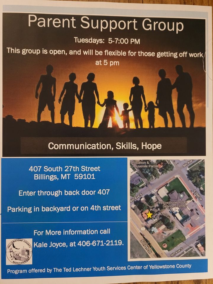 Parent support group at 407 South 27th Street, Billings, MT on 17th ...