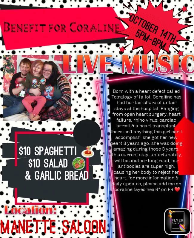 Benefit for Coraline | Manette Saloon, Bremerton, WA | October 14, 2022