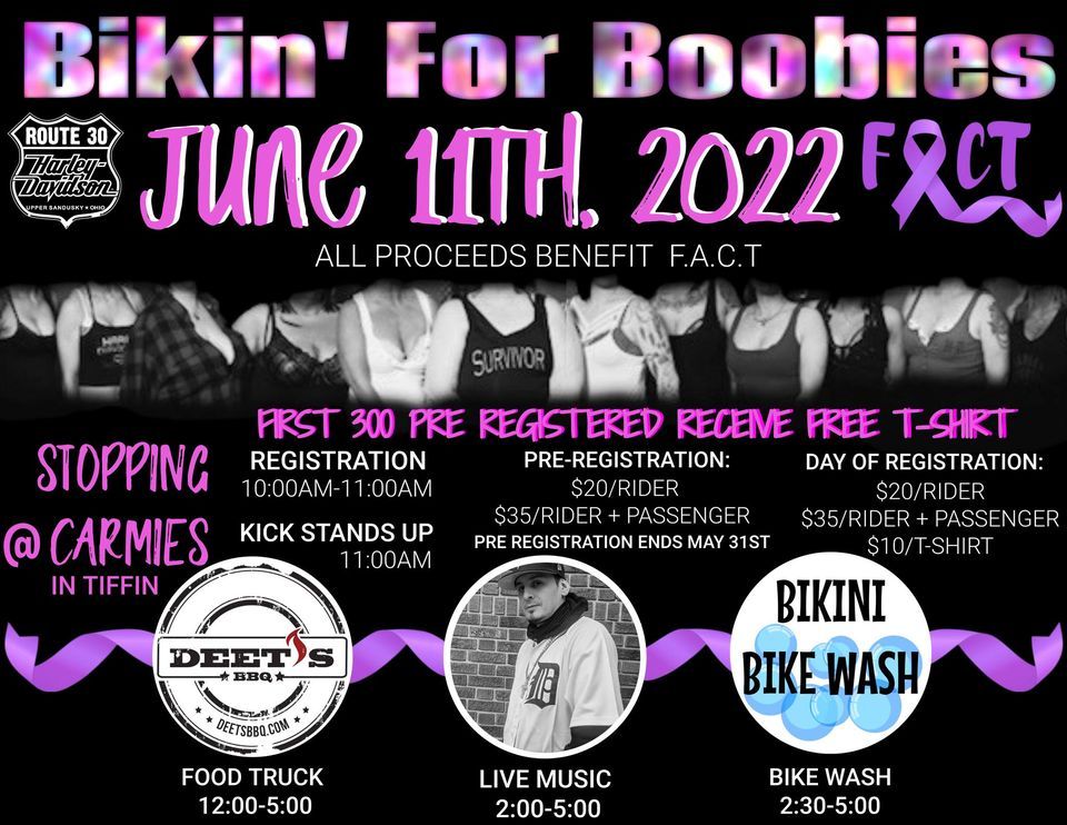 Bikin For Boobies 2022 | Route 30 Harley-Davidson, Upper Sandusky, OH | June 11, 2022