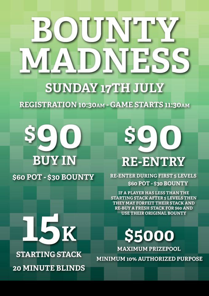 July Bounty Madness at Petone Working Men's Club, Lower Hutt on 17th ...