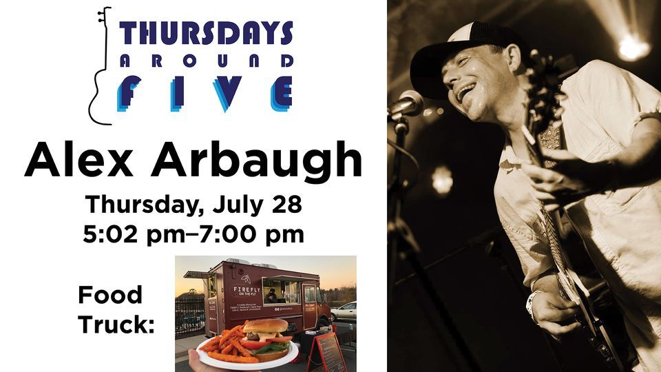 Thursdays Around 5 featuring Alex Arbaugh | The Center at Belvedere ...