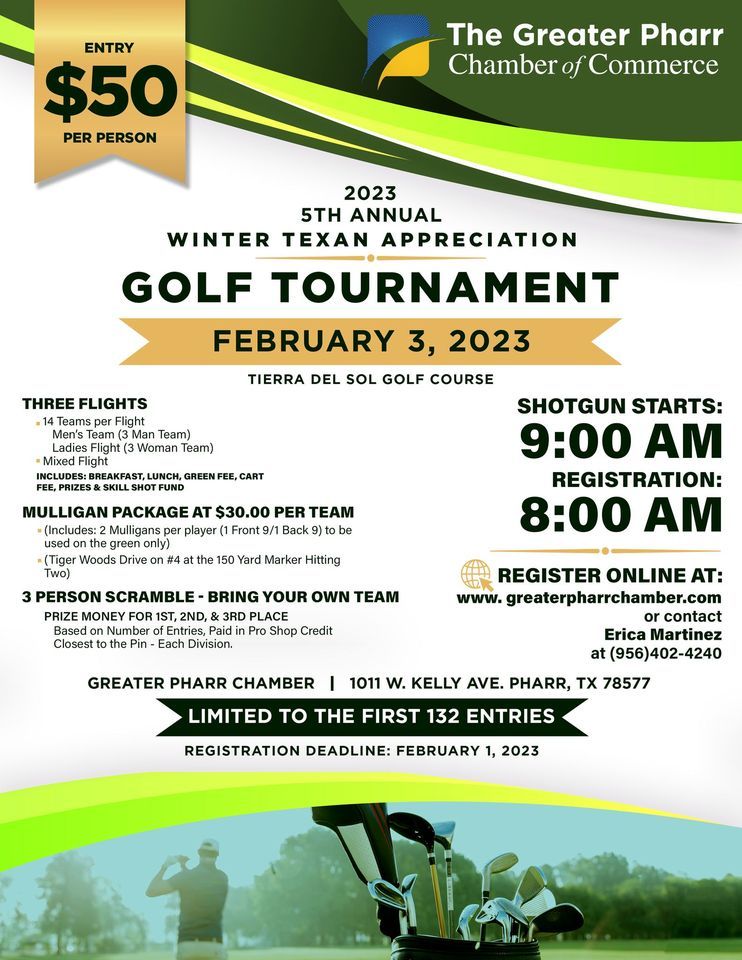 5th Annual Winter Texan Golf Tournament | Tierra Del Sol Golf Course ...