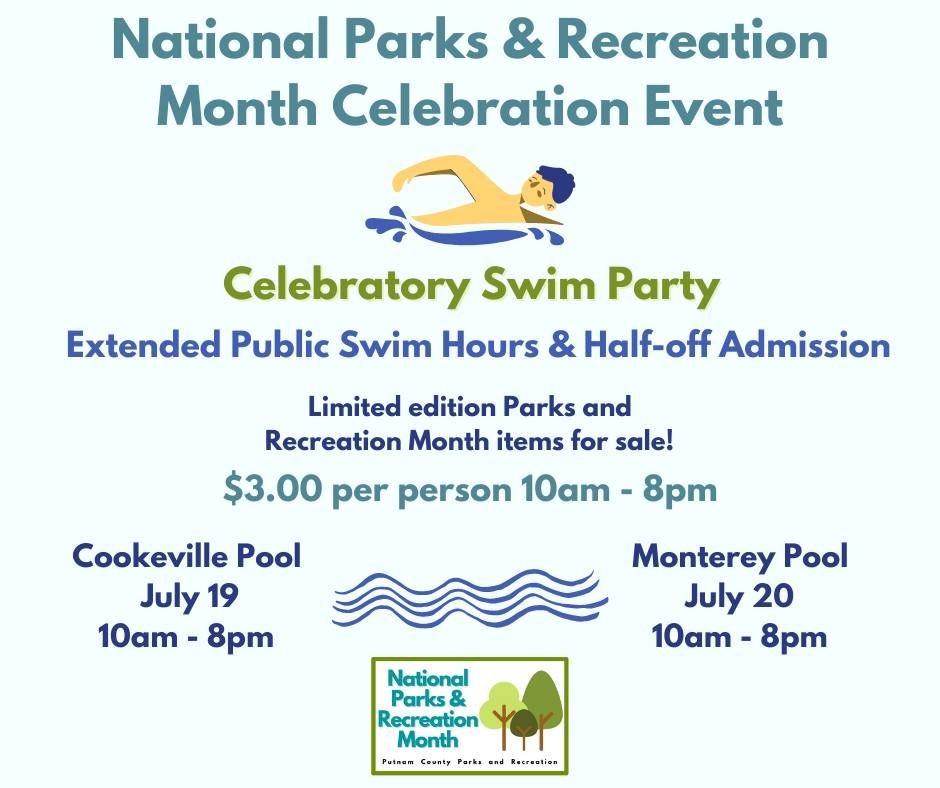 National Parks & Rec Month Pool Party | Cookeville Community Center ...