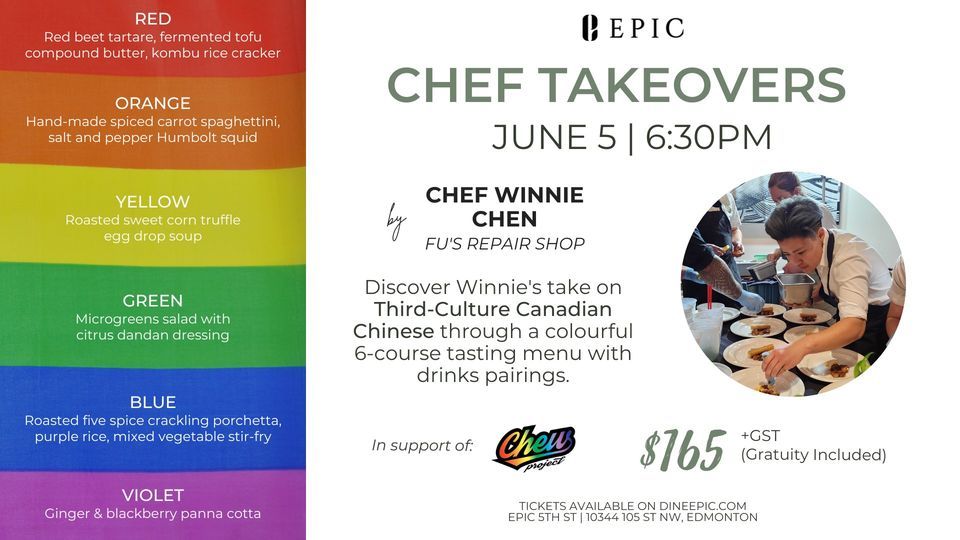 EPIC Chef Takeover by Chef Winnie Chen at 10344 105 St NW, Edmonton, AB ...