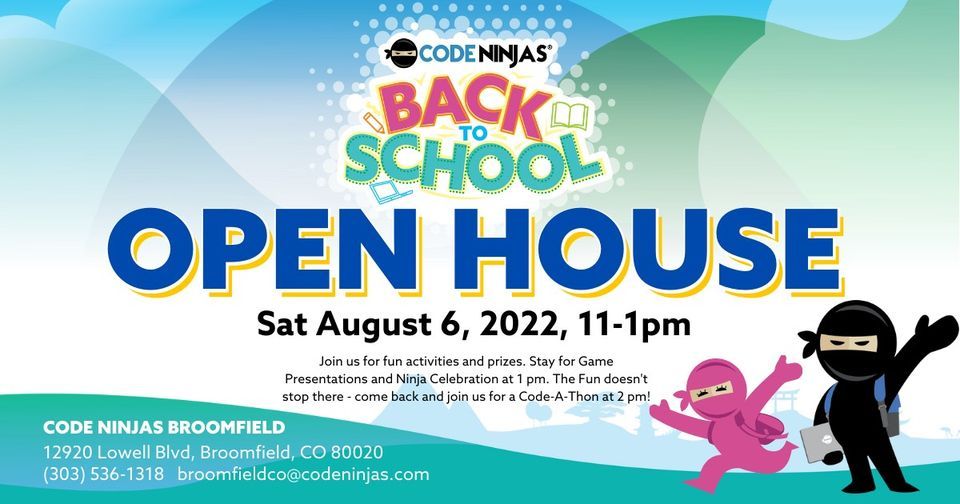 Open House, Ninja Celebration, and Code-A-Thon | Code Ninjas Broomfield ...