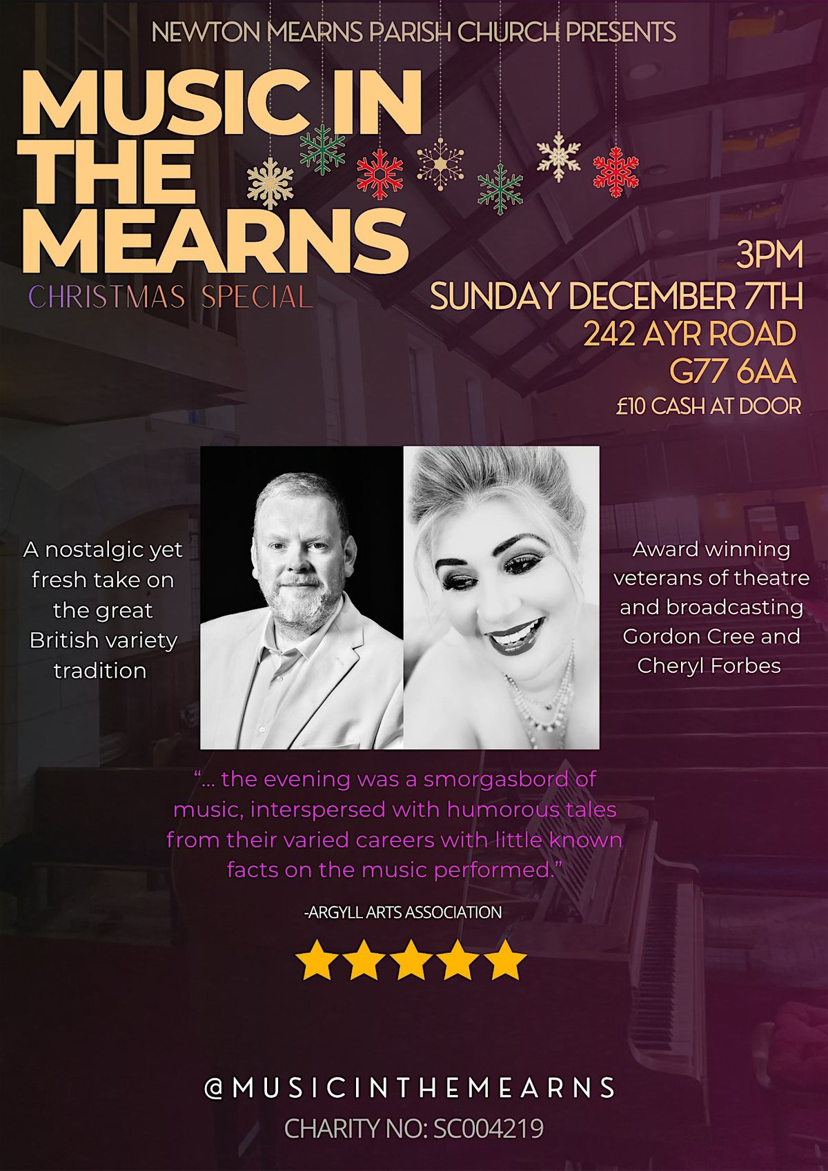 Music In the Mearns : Christmas Special with Gordon Cree and Cheryl ...