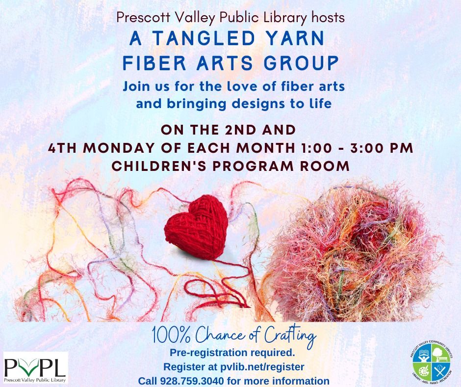 PVPL: July 11th and 25th 2022, A Tangled Yarn-Fiber Arts Group Pre ...