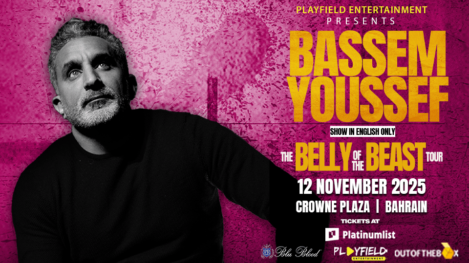 Bassem Youssef live in Bahrain at Crowne Plaza Bahrain, Manama on 12th ...