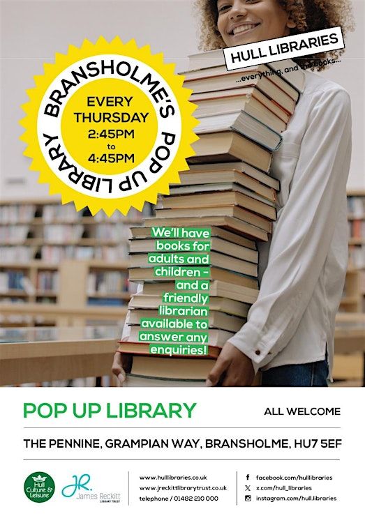 Bransholmes Pop Up Library at The Pennine, Kingston upon Hull on 15th ...