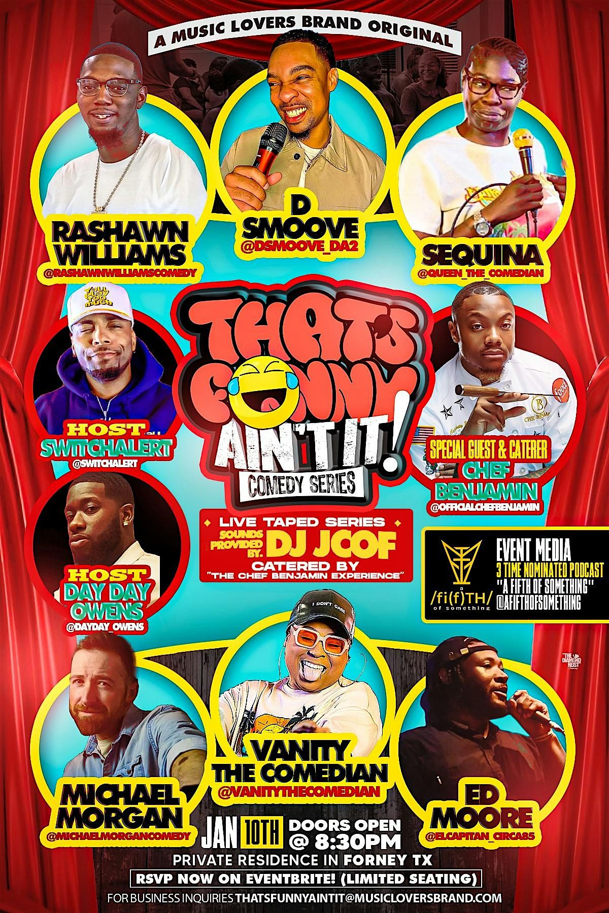 Thats Funny Aint It! Comedy Series | Comedy House Party | LIVE Taping ...