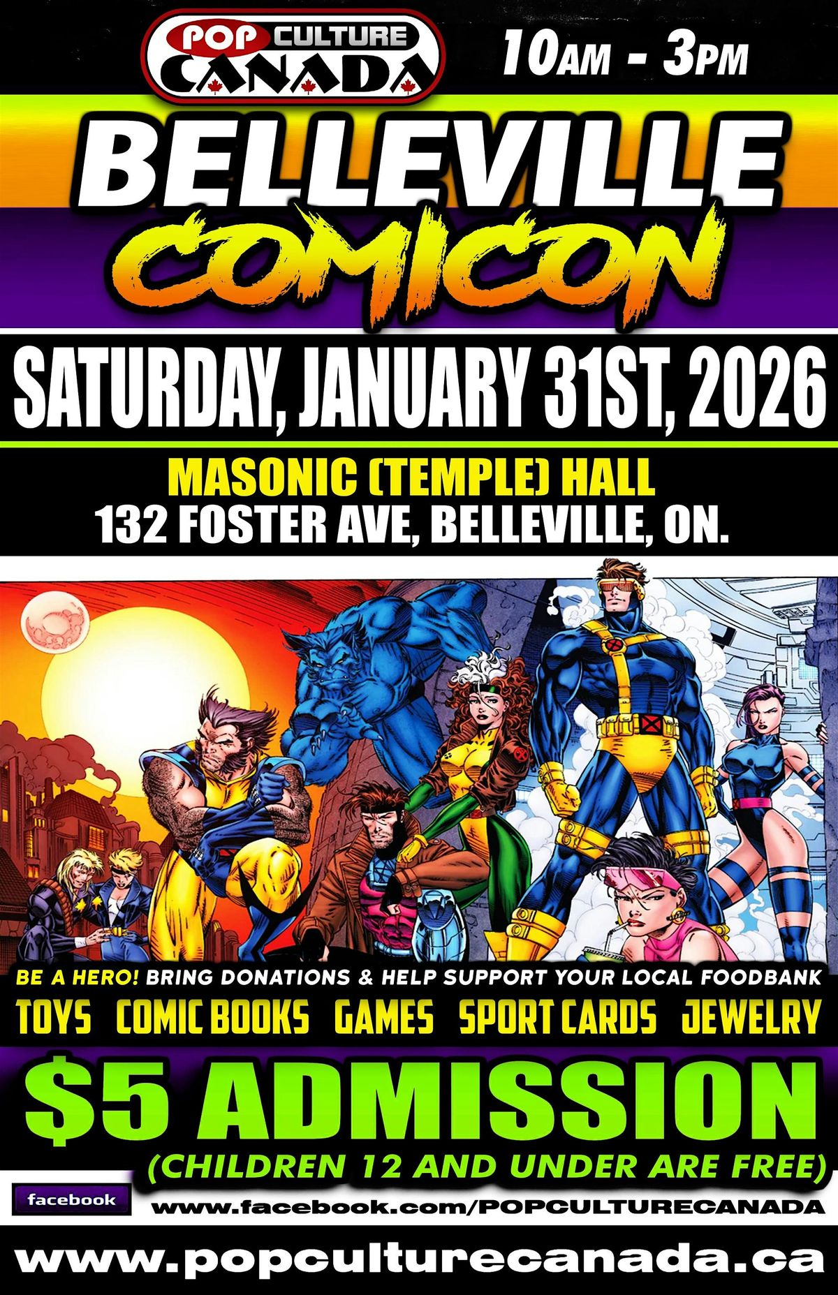 Belleville ComiCon : January 31st 2026 : Comic Con at Masonic (Temple ...