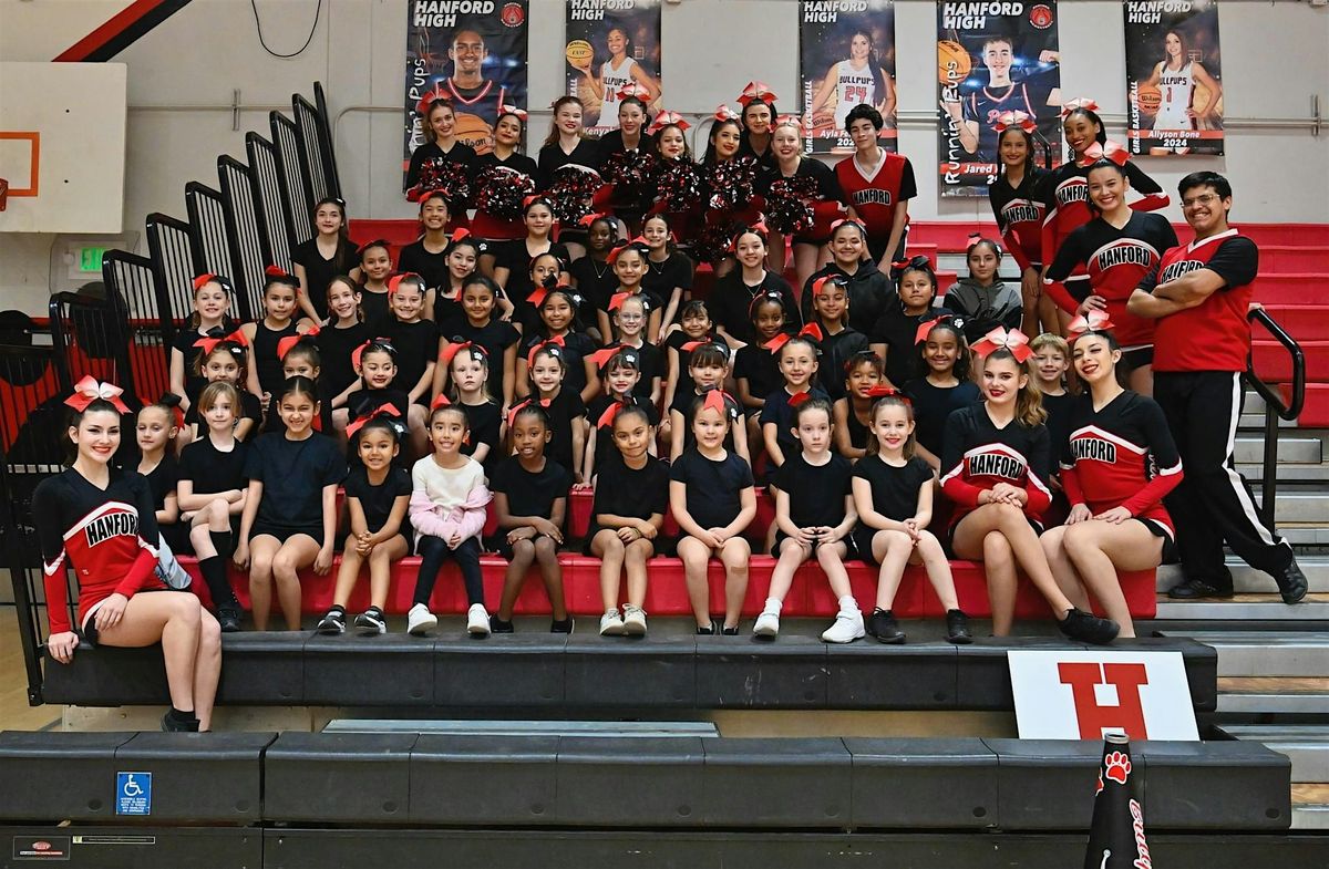 Bullpup Cheer Camp Basketball Season 2026 at Hanford High School, East ...