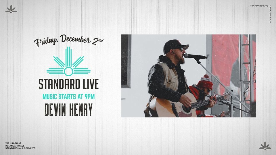12/02 Standard Live feat. Devin Henry | Standard Live, Whitehall, OH ...