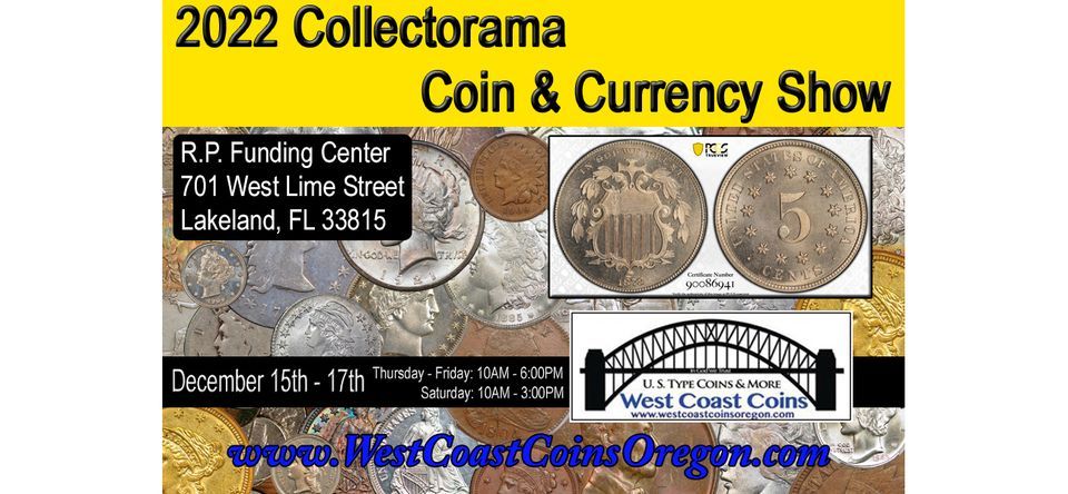 Collectorama Coin and Currency Show at RP Funding Center, Lakeland on ...