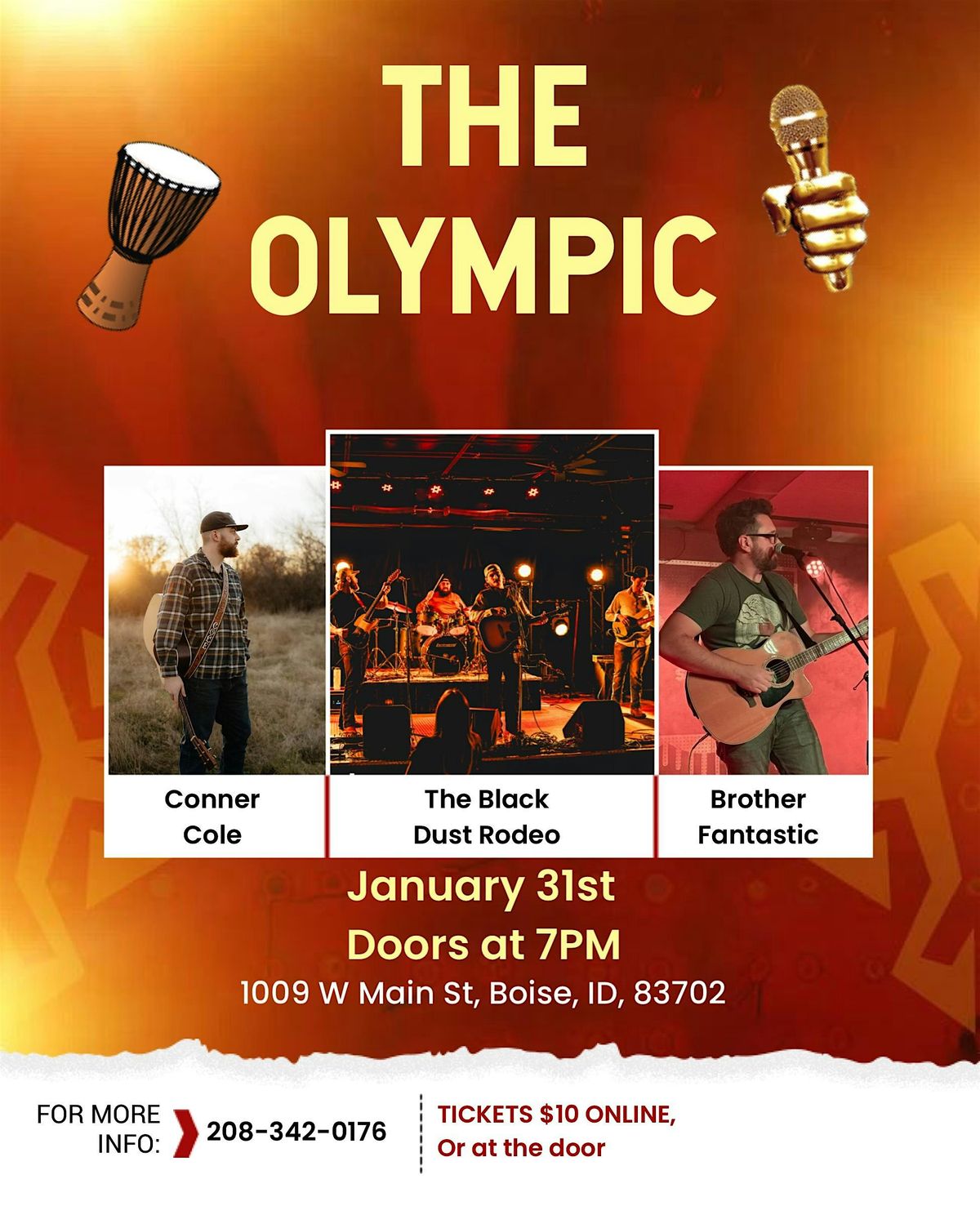 The Black Dust Rodeo w/Conner Cole and Brother Fantastic at The Olympic ...