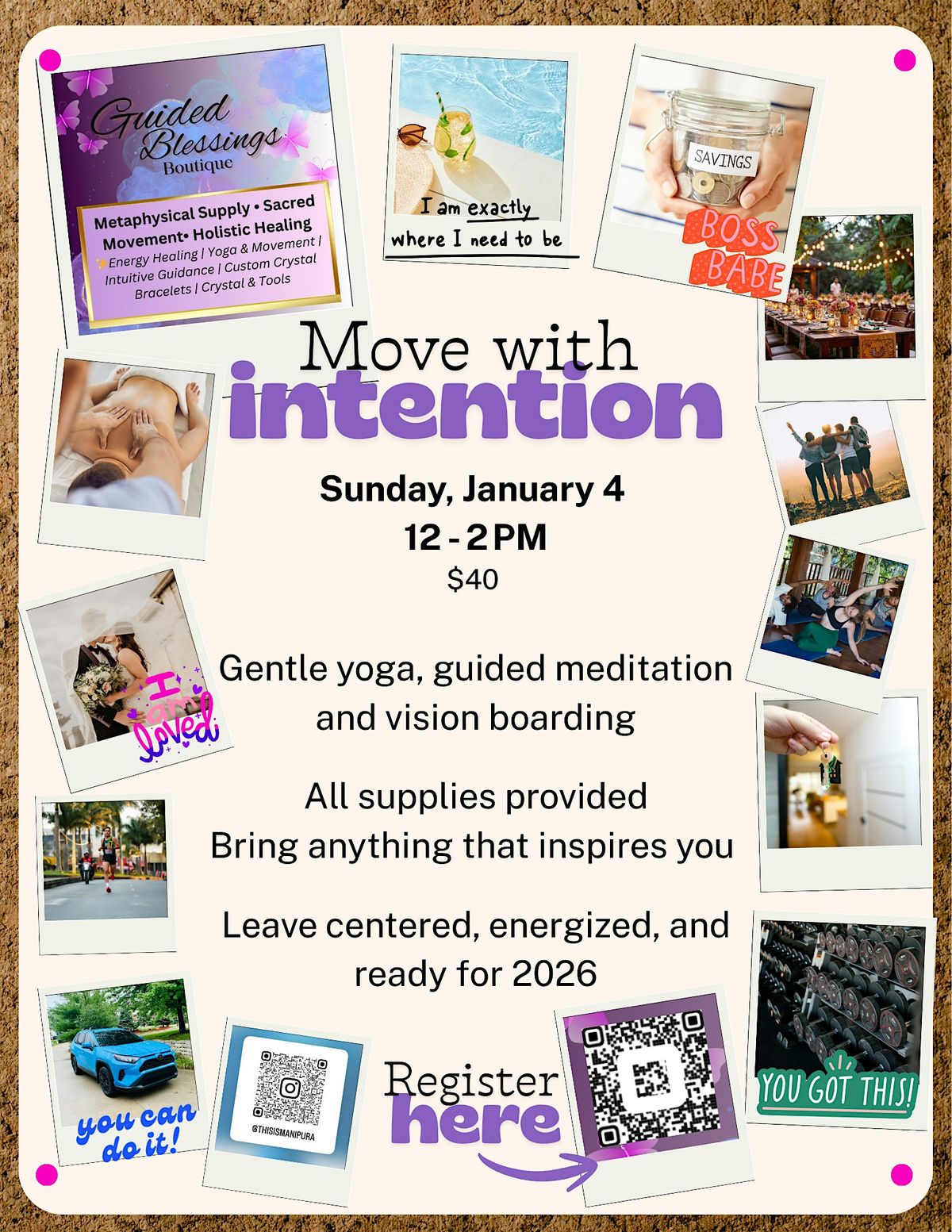 2026 Yoga & Vision Boarding Workshop at 777 Deltona Blvd on 4th January ...