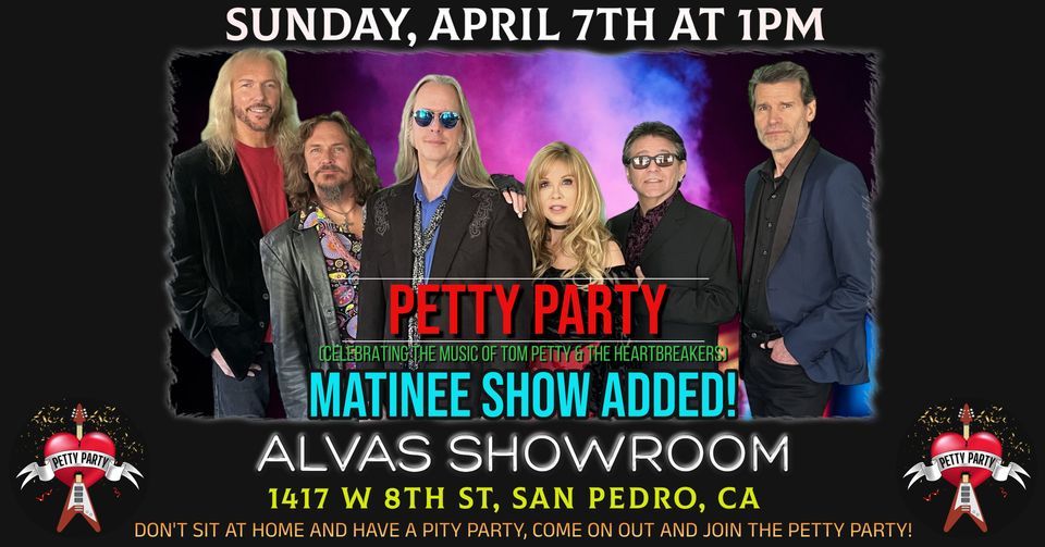 Petty Party (A Tribute to Tom Petty) Live at Alvas Showroom on Sunday ...