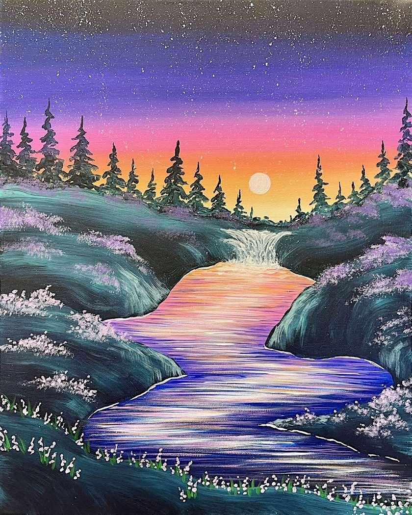 Paint and Sip Event - Enchanted Stream - St. Charles, IL at Pinot's ...