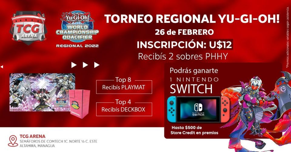 Yu-Gi-Oh! WCQ Regional Photon Hypernova at TCG Arena, Managua on 26th February, 2023