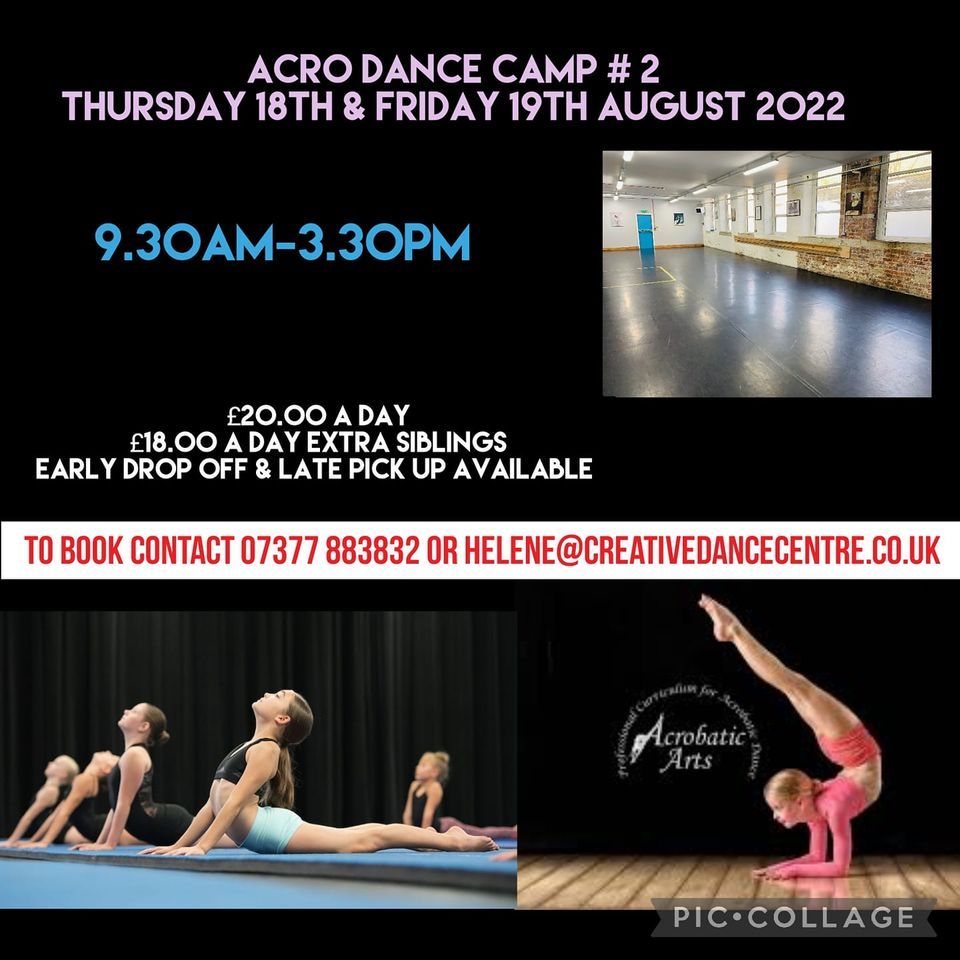 Acro Dance Camp #2 | Creative Dance Centre, Brighouse, EN | August 18 ...