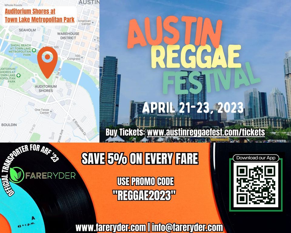 2023 Austin Reggae Festival 2023 with FareRyder! at Auditorium Shores ...