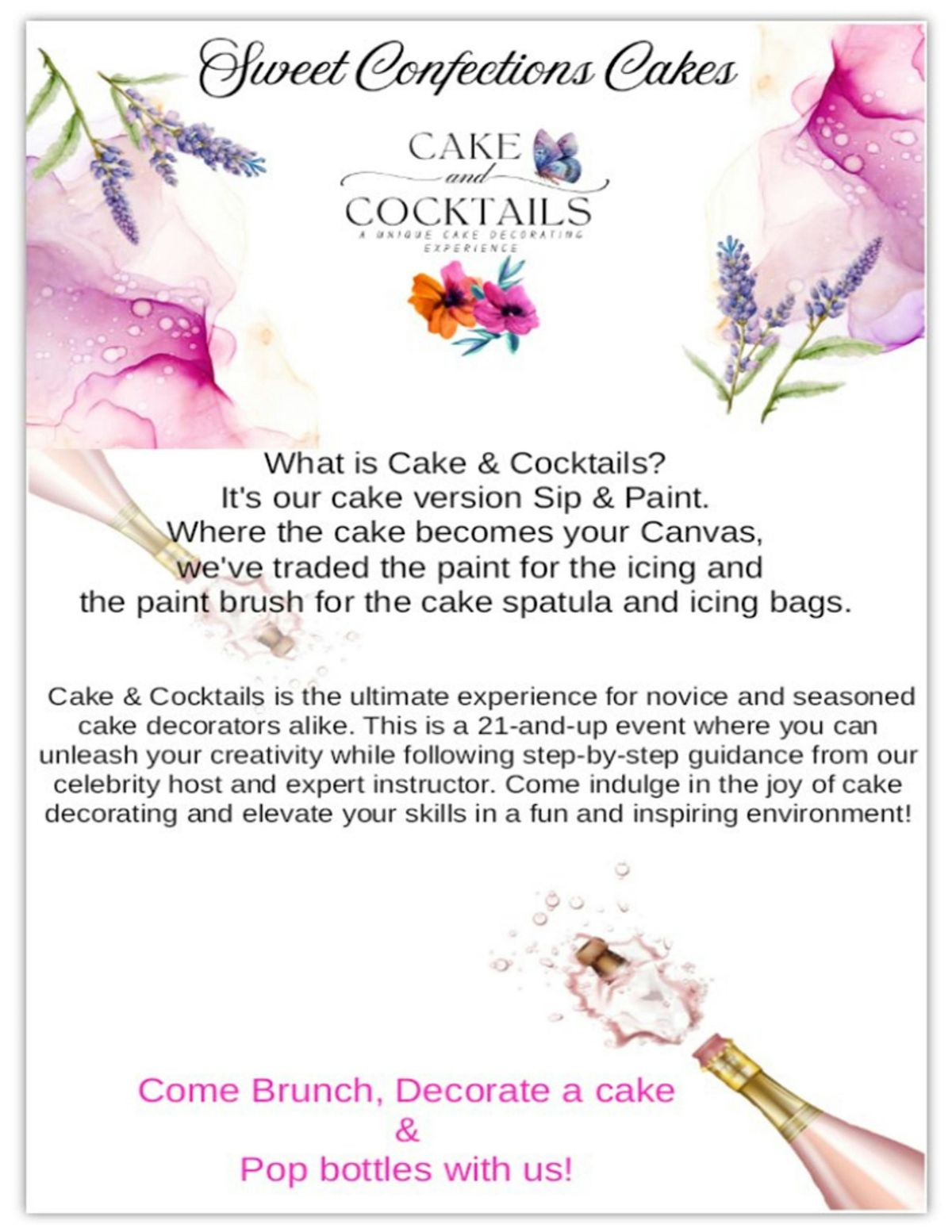 Cake & Cocktails Old School R&B Sing-a-long and Cupcake decorating Bar ...