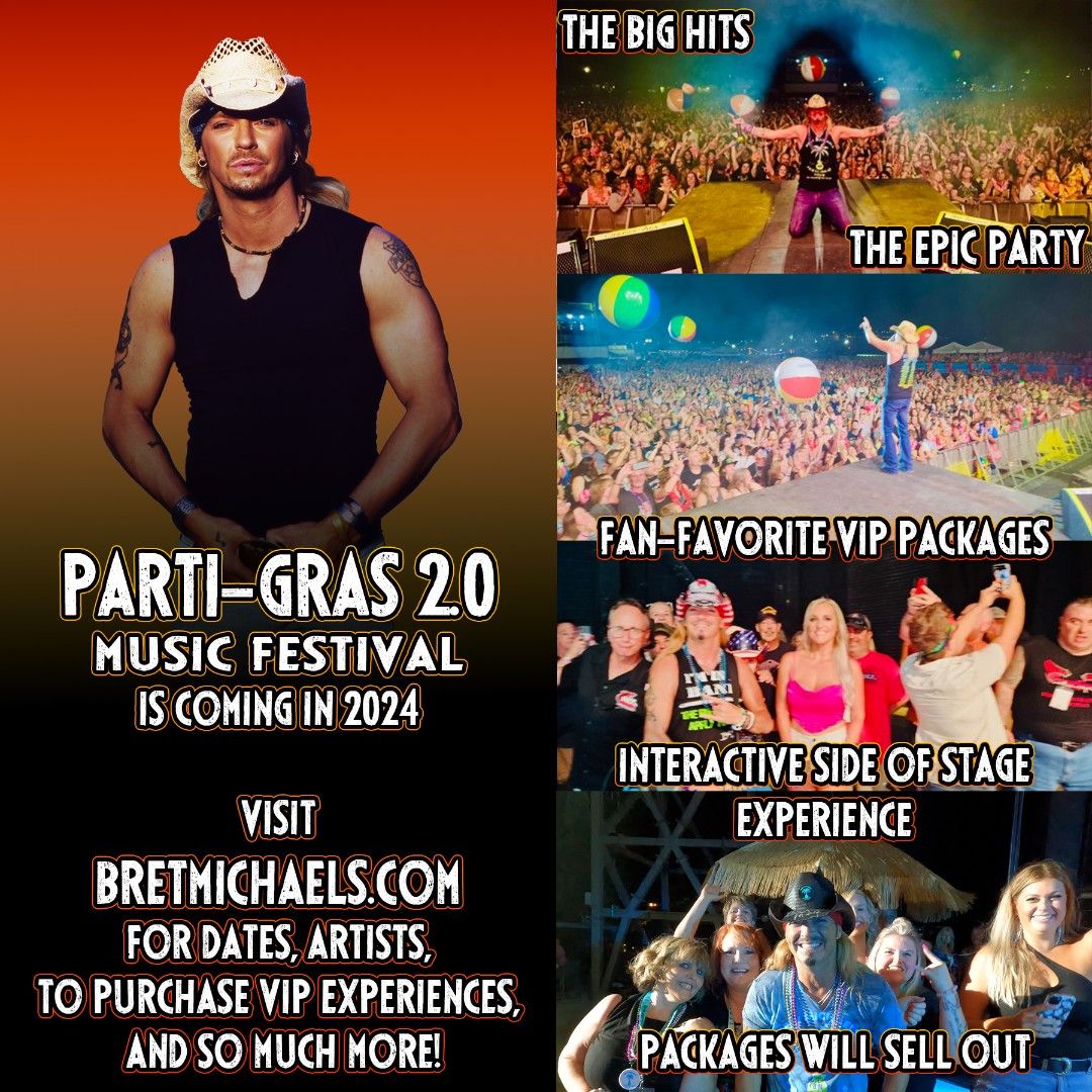 Bret Michaels - Parti Gras 2024 at Maine Savings Amphitheater, Bangor ...
