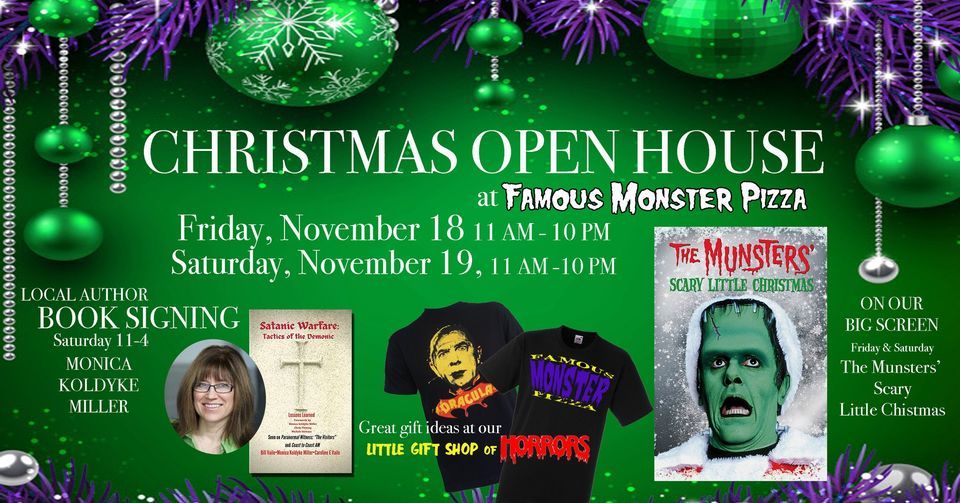 Christmas Open House at Famous Monster Pizza at 136 N 2nd St, Decatur ...