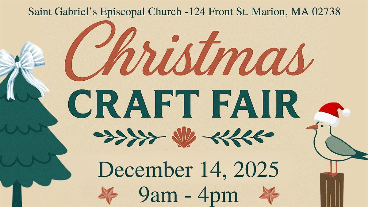 St. Gabriel’s 2nd Annual Christmas Craft Fair at St Gabriel's Church ...