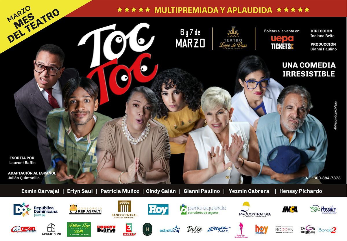 MARZO 2026: Toc Toc en el Teatro Lope de Vega at Novo-Centro, Santo ...