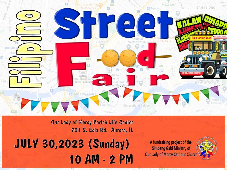 Filipino Street Food Fair | Our Lady of Mercy Catholic Church Aurora ...