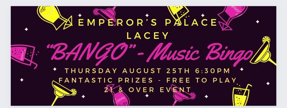 “BANGO” - Music Bingo at EP Lacey at Emperor's Palace Lacey, Olympia on ...