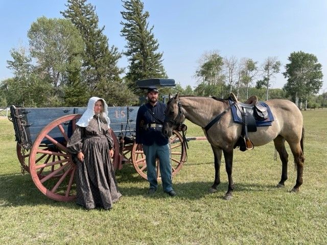 Cavalry Display at Fort Walla Walla Museum on 17th June, 2022