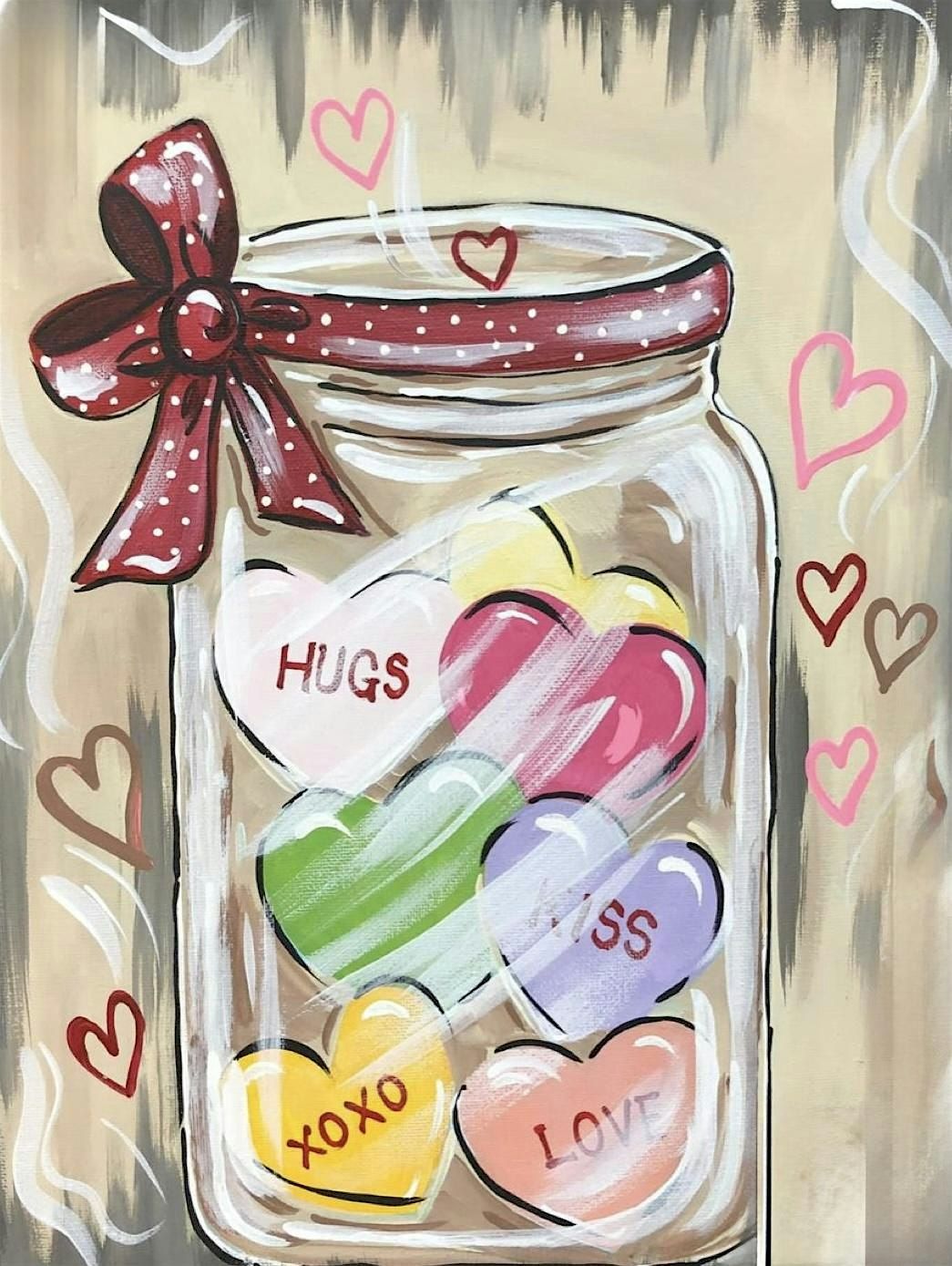 Paint with Ashley Blake “Sweetheart Jar” Paint Night at Kentucky Burn ...