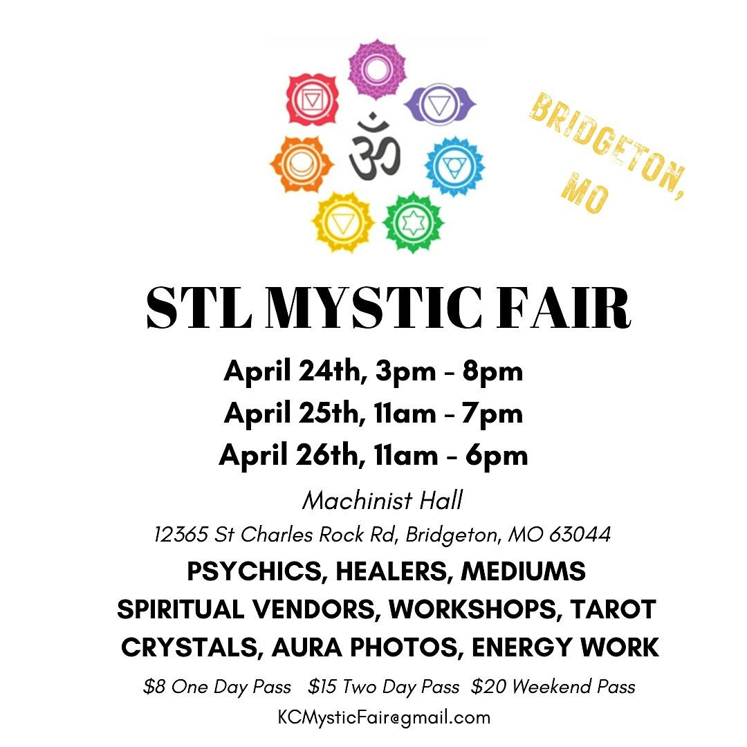 STL Mystic Fair ~ April 2026 at Machinists Hall Inc, Bridgeton on 24th ...
