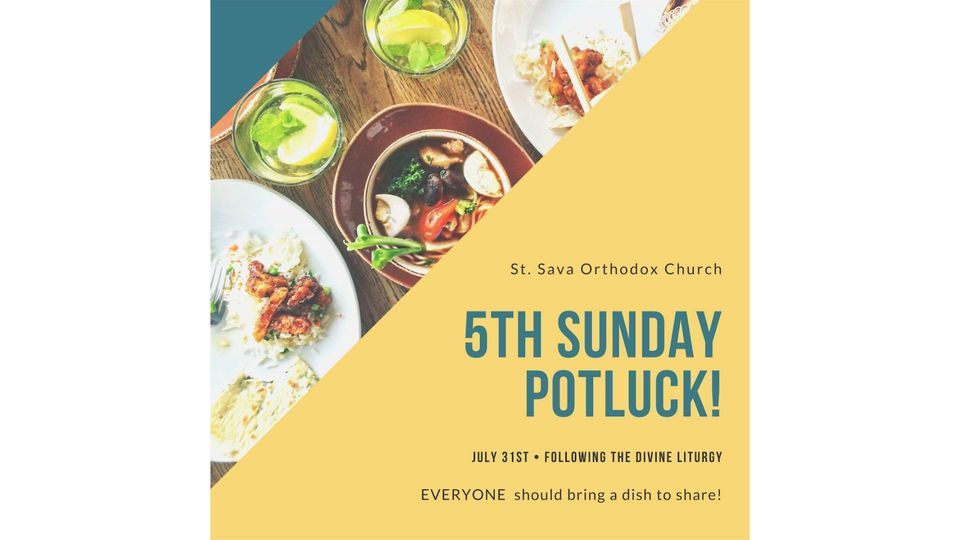 5th Sunday Potluck! | 1601 S Jupiter Rd, Allen, TX 75002-4106, United ...