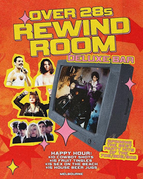 OVER 28s REWIND ROOM DELUXE 70S / 80S / 90S MOONEE PONDS MELBOURNE at ...