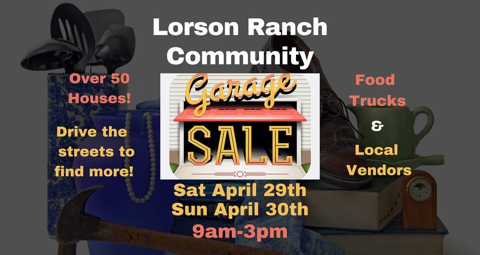 Lorson Ranch 2023 Community Garage Sale | Lorson Ranch, Cimarron Hills ...