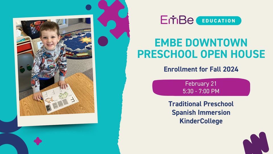 EmBe Downtown Preschool Open House | EmBe, Sioux Falls, SD | February ...