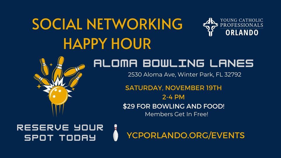 Social Networking Happy Hour: Bowling at Aloma Bowling Lanes | Aloma ...